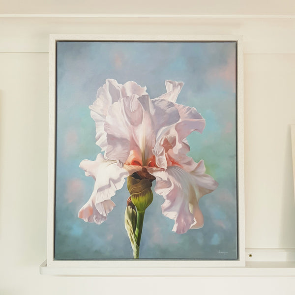 Iris Oil Painting | The Flourish – Original Artwork - Laura Beardsell ...