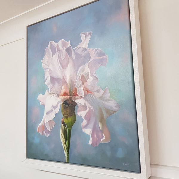 Iris Oil Painting | The Flourish – Original Artwork - Laura Beardsell ...