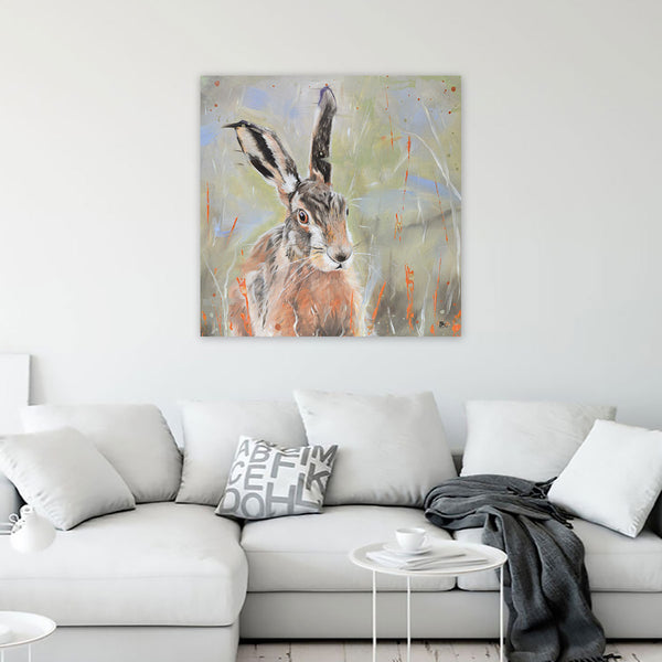 Hare Canvas Print - Pepper - Laura Beardsell-Moore Fine Art