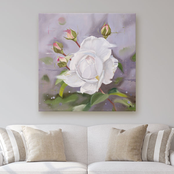 Summer Memories Rose Canvas Print - Laura Beardsell-Moore Fine Art